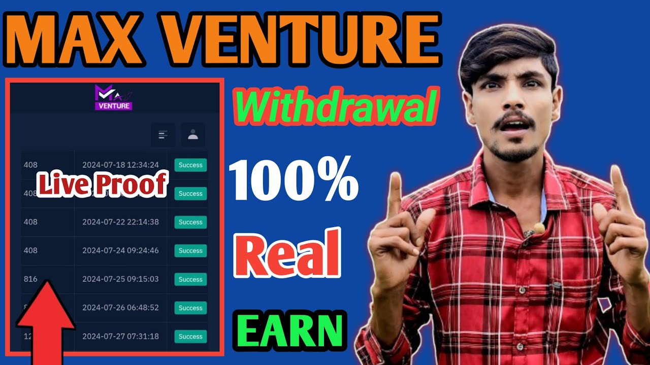 MAX VENTURE RECHARGE KAISE KARE | MAX VENTURE PAISA DOUBLE KAISE KARE | MAX VENTURE Full Plan ...