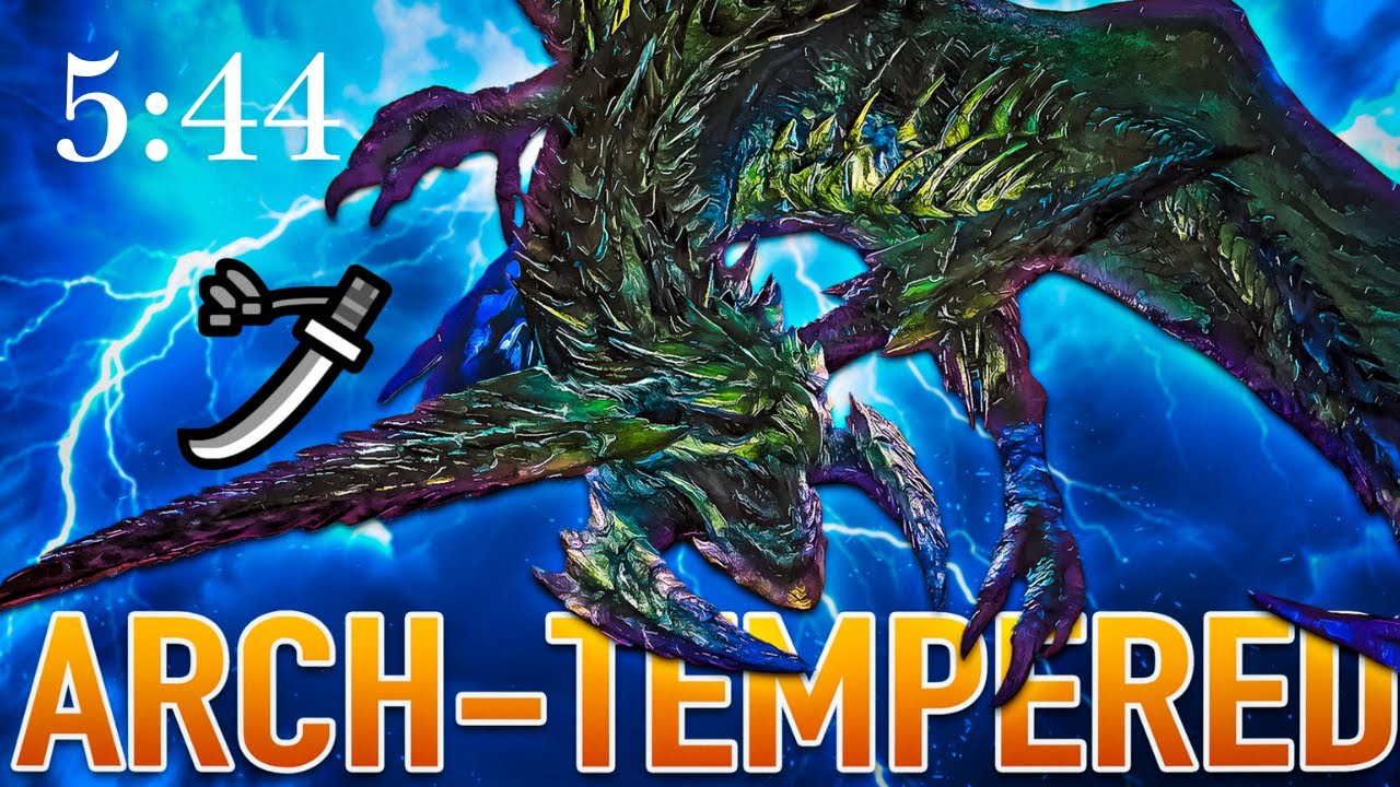 【MHWilds】Arch Tempered Rey Dau Long Sword Solo 5:44 (no flashes/rocks ...