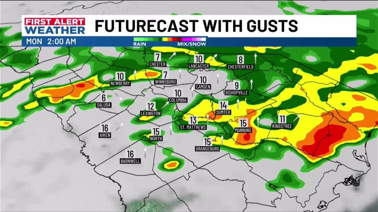 First Alert Weather: Strong storms possible with tomorrow's heavy rain ...