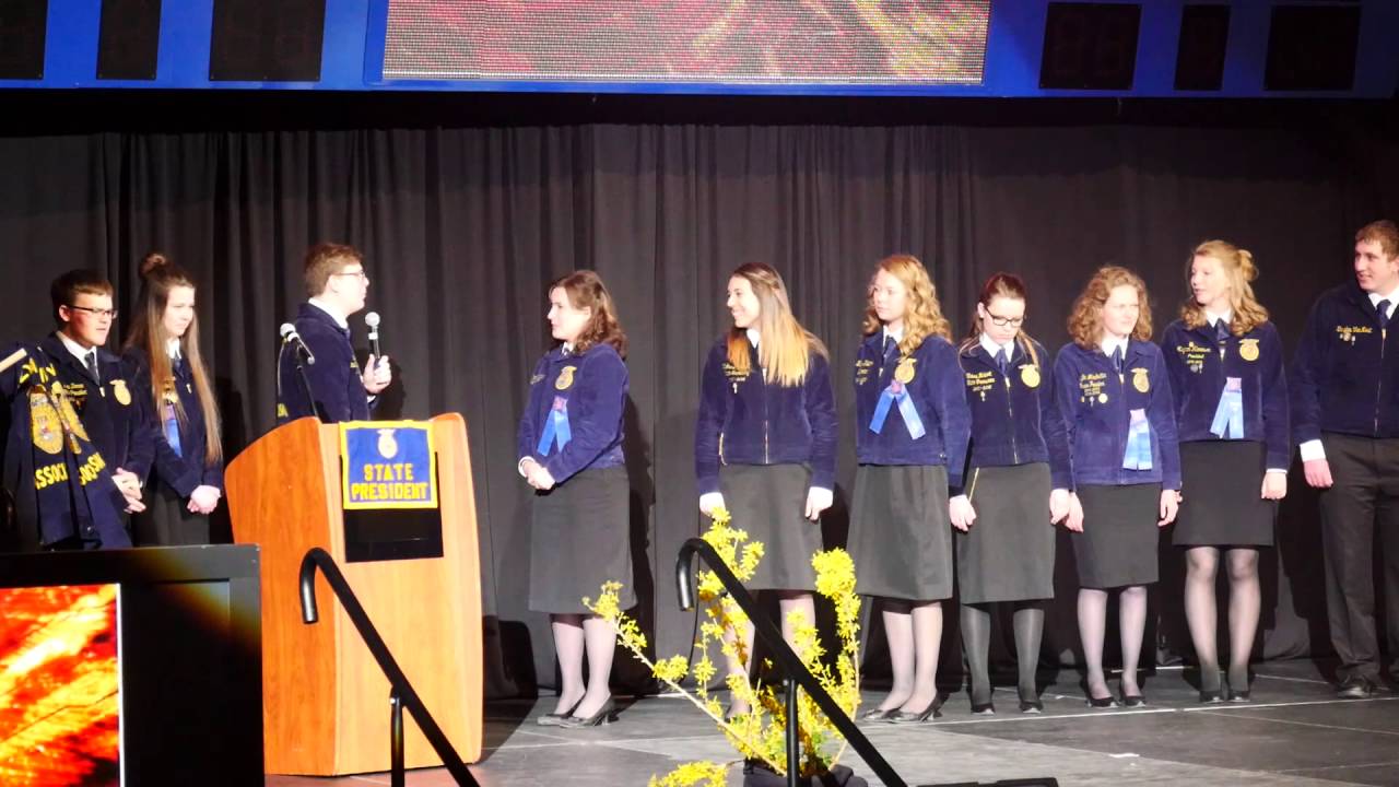 Announcement of 2016-2017 Nevada FFA State Officers - YouTube