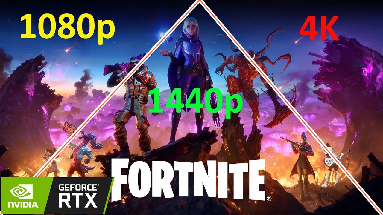 FORTNITE | RTX 3070 TI | 1080p , 1440p , 4K | DLSS ON all SETTINGS ...