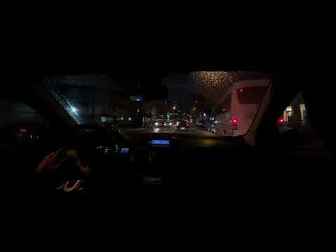 Araba Sürme- RENAULT MEGANE 3 1.5 dCi 2012 POV Sürüşü- Akşam Araba Sürüşü (Night Drive)