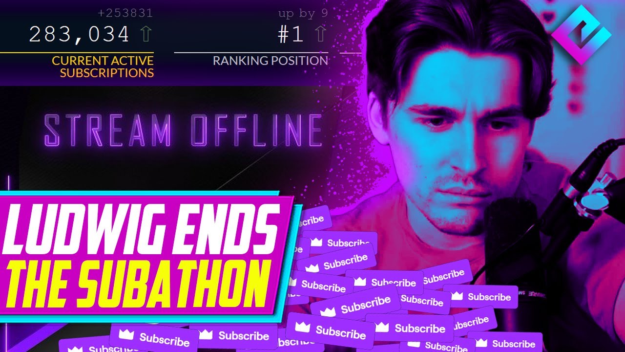 Ludwig Subathon Beats Ninja's Twitch Record - YouTube