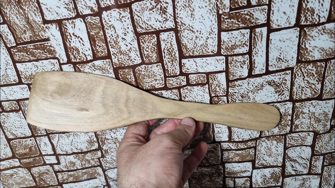 making a Beech wood spatula :step-by-step guide - YouTube
