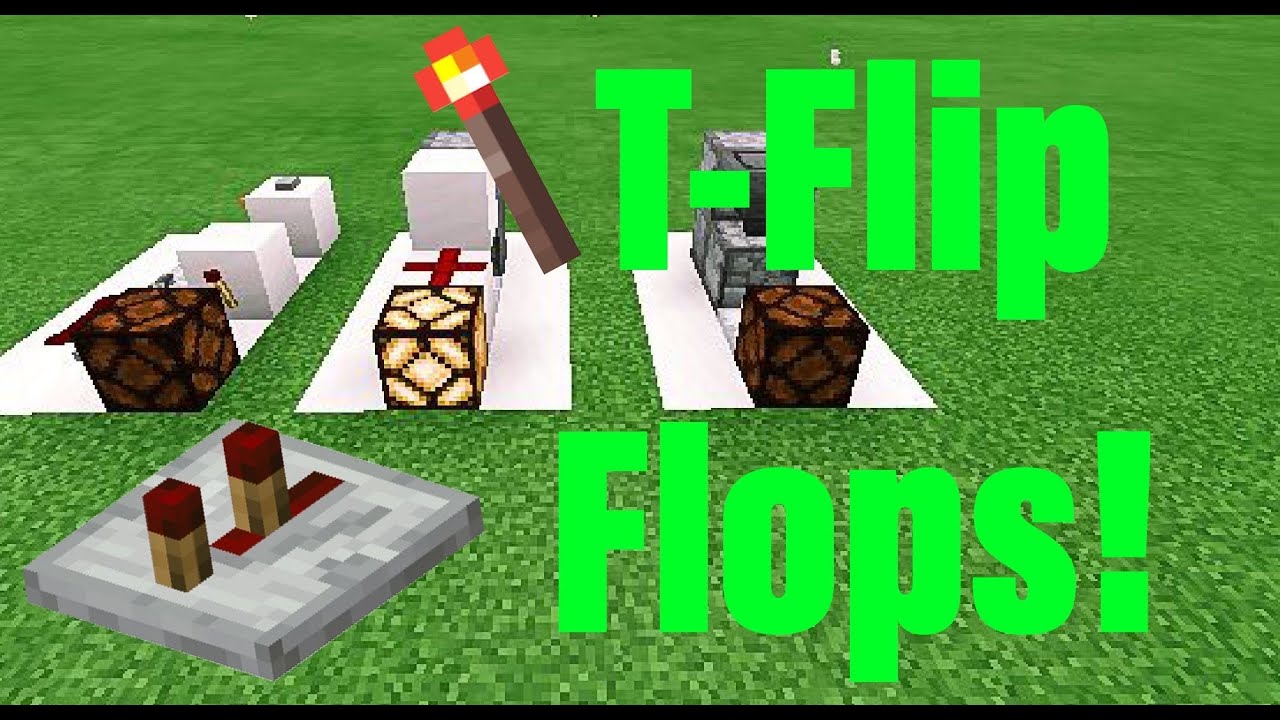 3 Different *T-FLIP FLOPS* for Minecraft Bedrock and Java 1.16! - YouTube