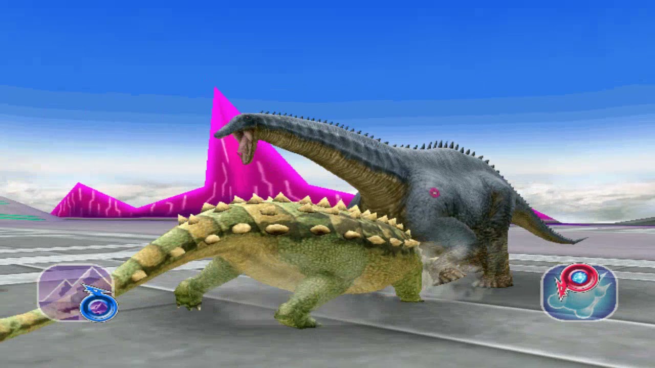 SEGA Dinosaur King Gameplay: Super Tarchia & Edmontosaurus CC vs ...