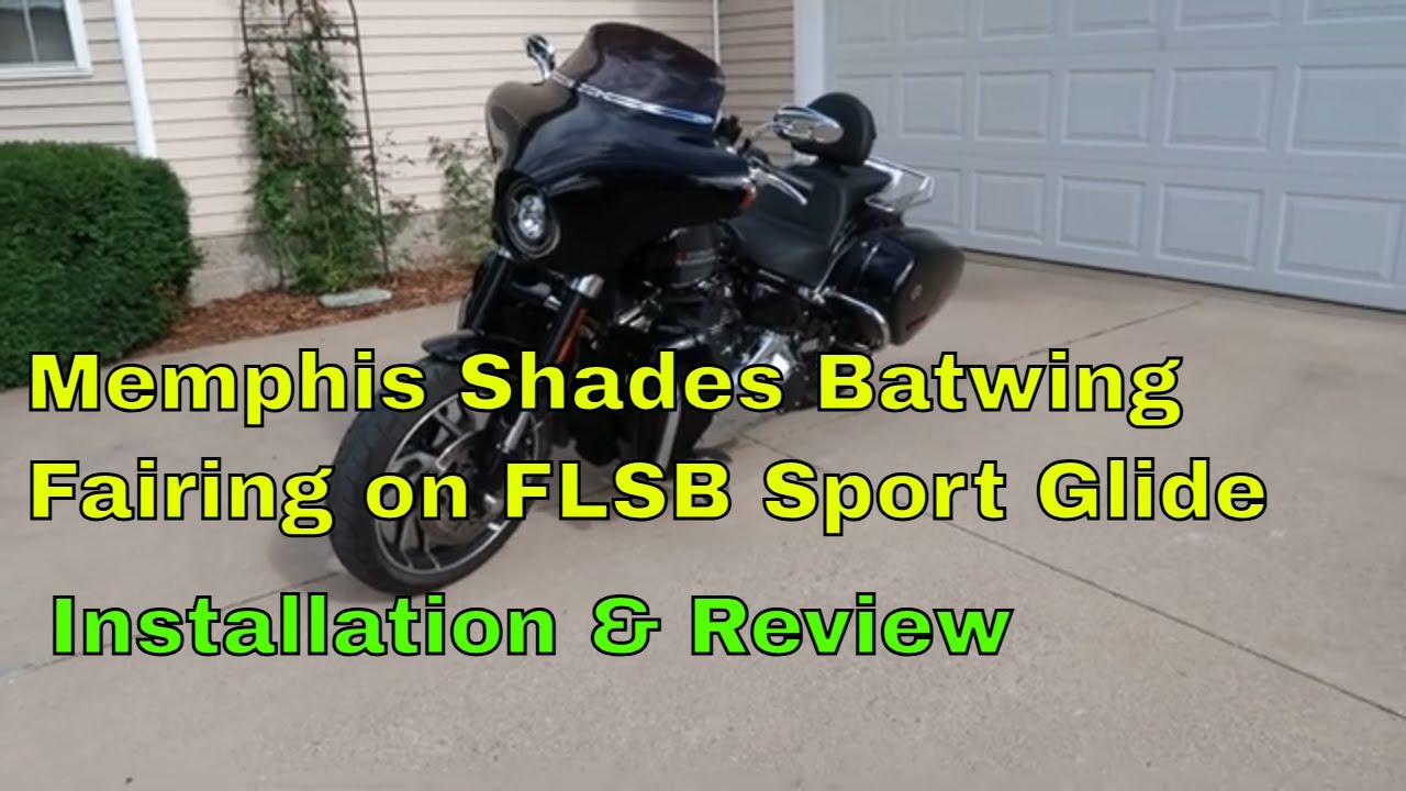 Installing A Memphis Shades Batwing Fairing on a Harley Davidson Sport ...