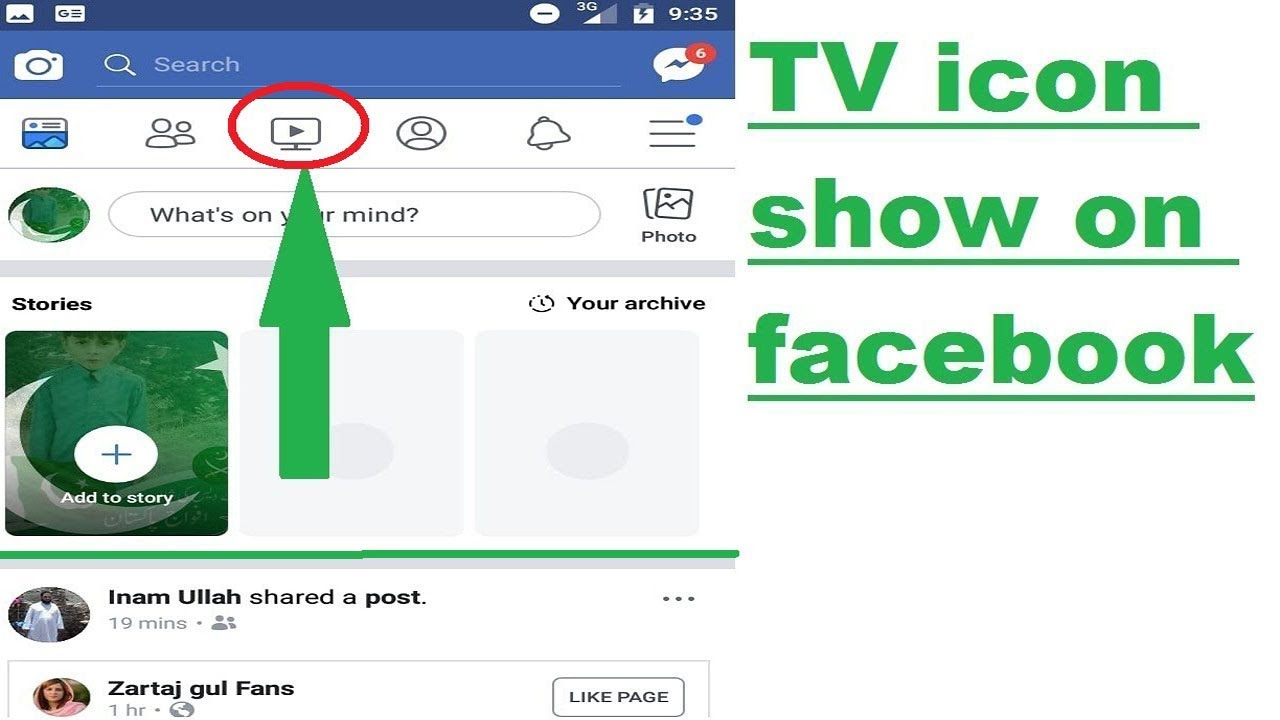 How to show TV ICON ON facebook - YouTube