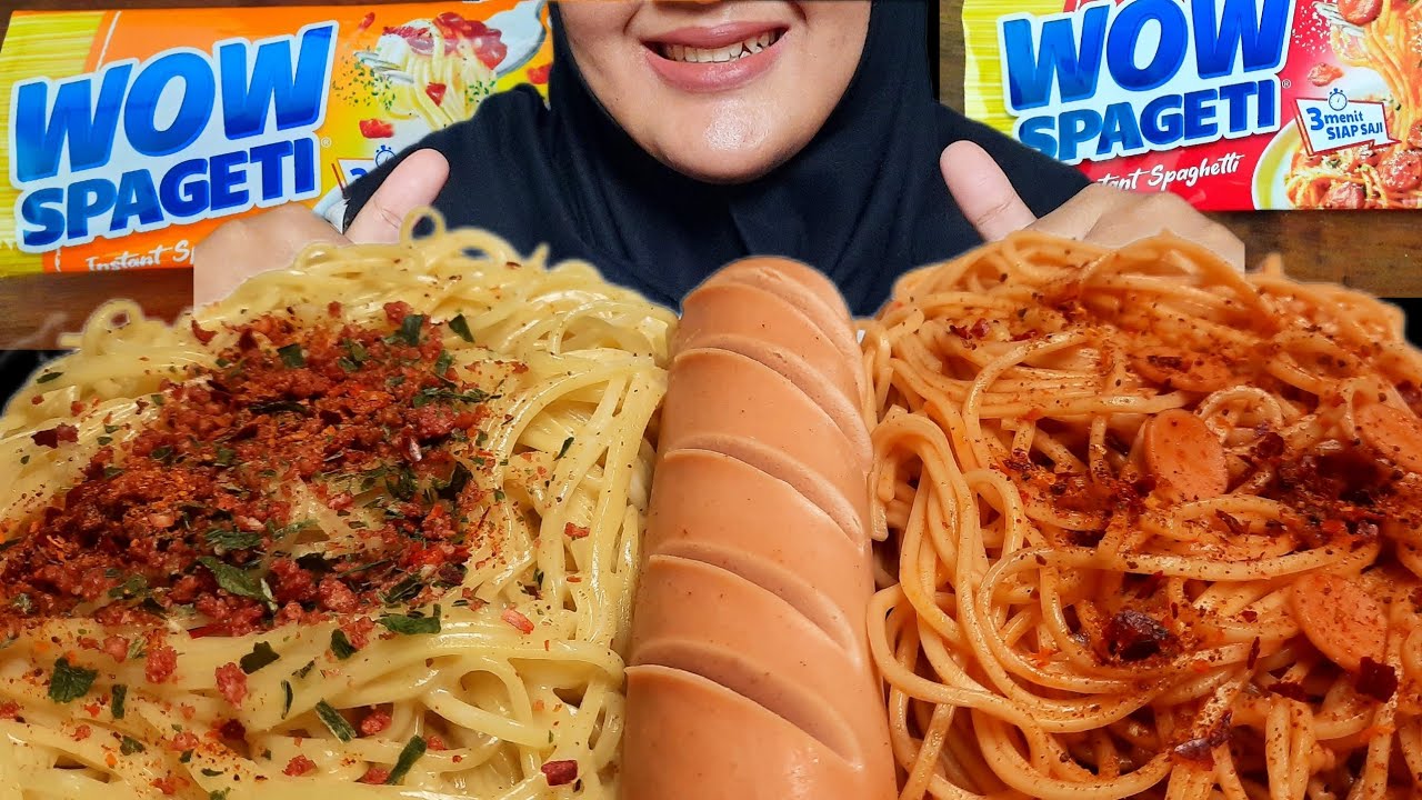 SPAGHETTI INSTANT WOW SPAGHETTI ‼️ CUMA 3 RIBU & RASANYA ENAK ⁉️ | ASMR ...