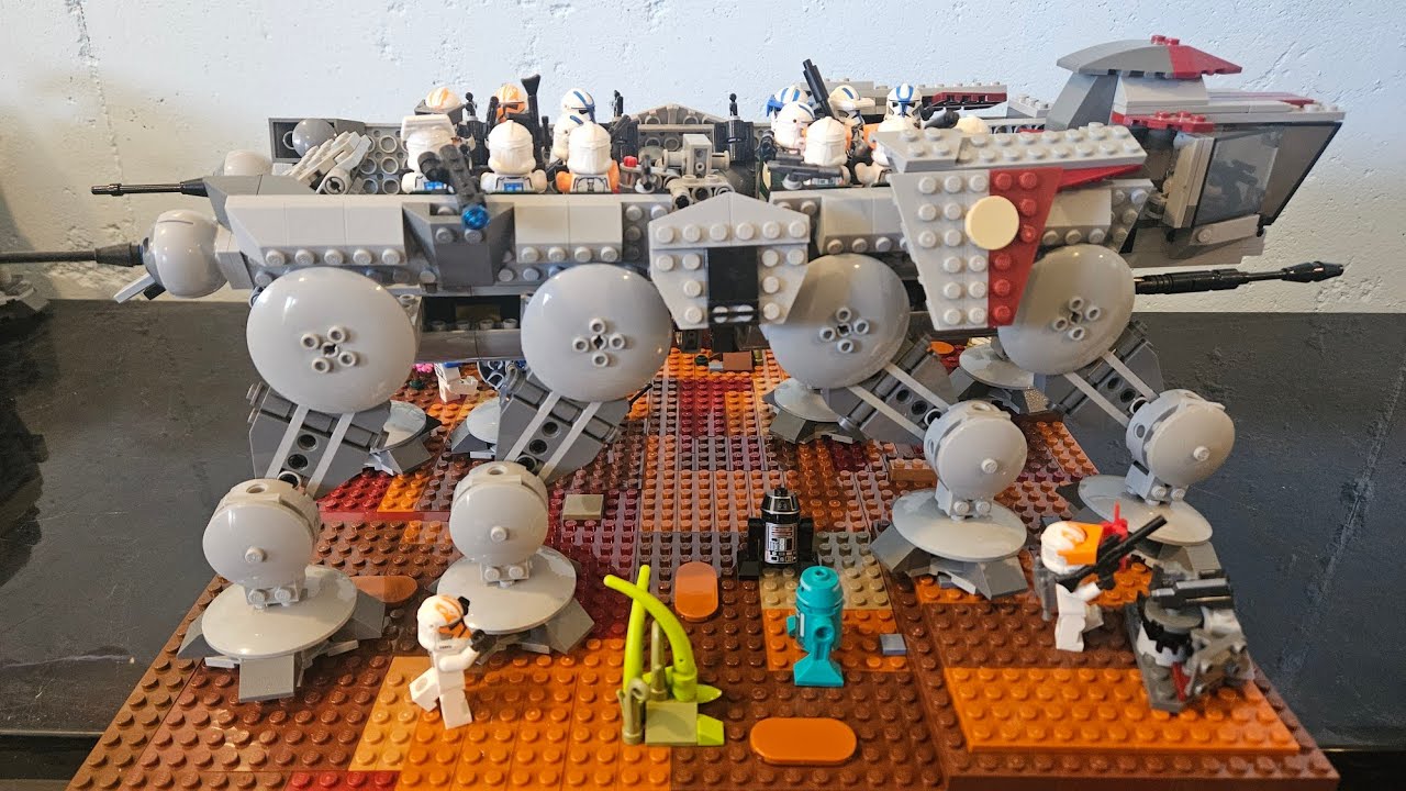 Lego clone (AT-OT) 10195 patrol moc - YouTube