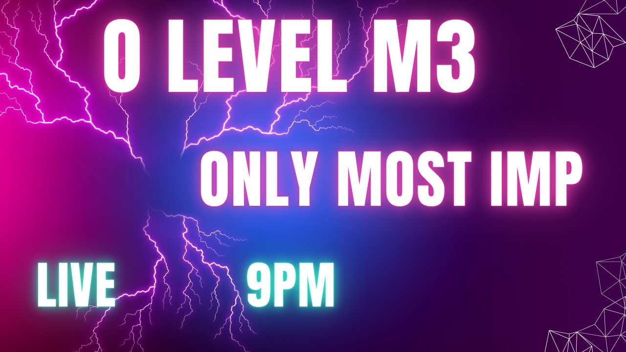 o level m3 r5 python mcqs live - YouTube