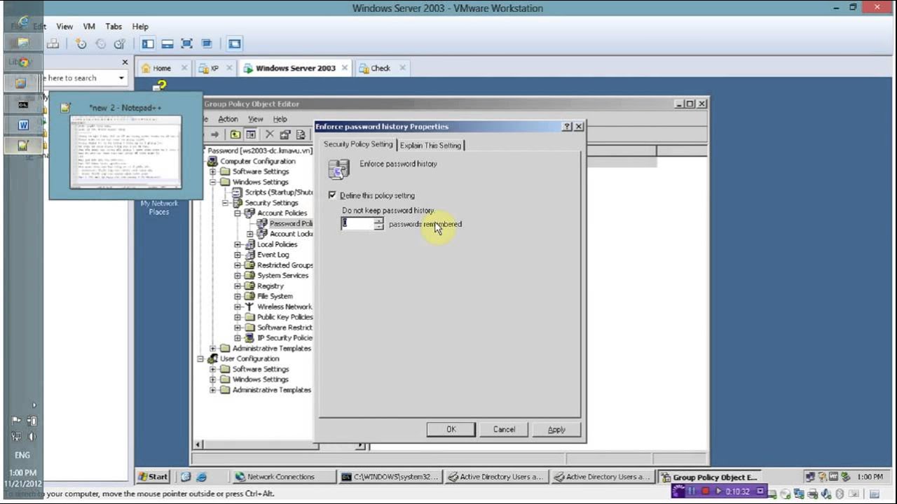 Hướng dẫn thiết lập chính sách mật khẩu (Password) trên Windows Server ...