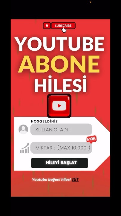 YOUTUBE ABONE ARTTIRMA & YOUTUBE ABONE KASMA HİLESİ | BEDAVA YOUTUBE ABONE HİLESİ 2024 - YouTube