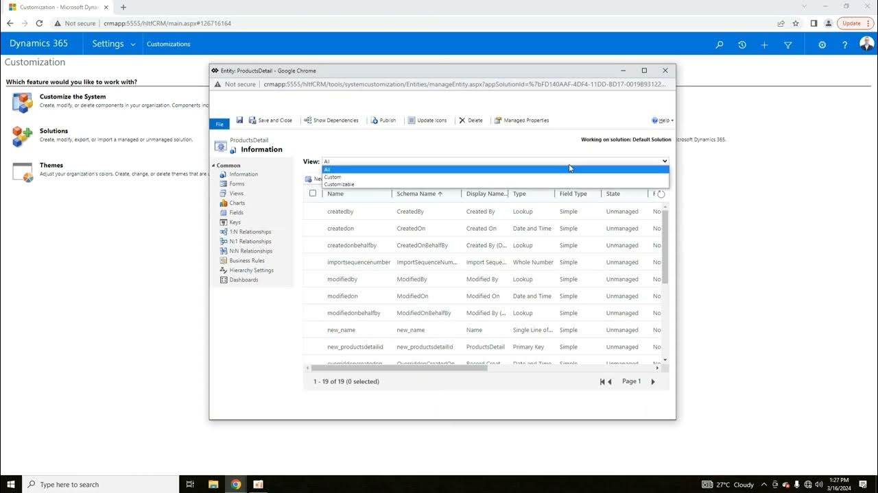 How to create Entity in microsoft Dynamics 365 | Create Entity, customise views and forms in ...