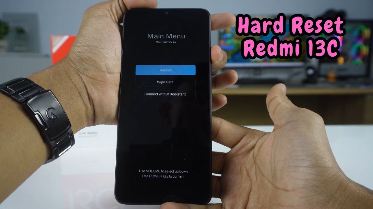 Cara Hard Reset HP Redmi 13C - YouTube
