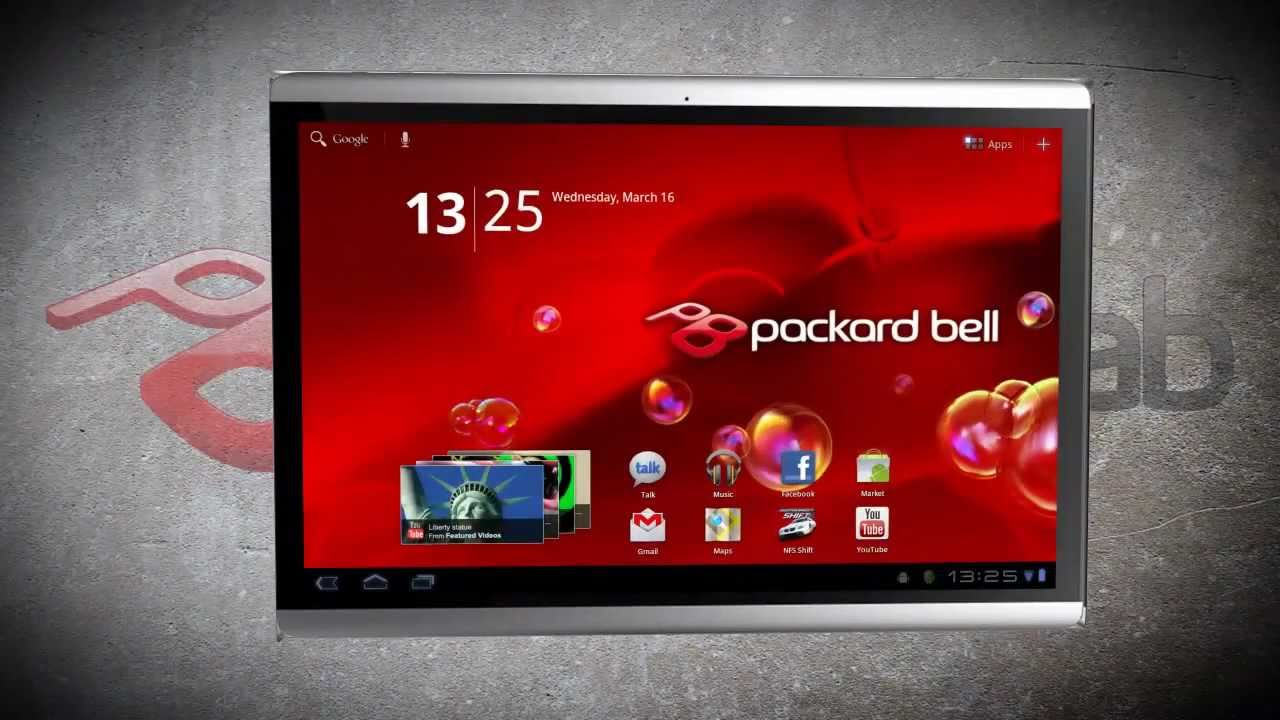Packard Bell Liberty Tab demo - YouTube