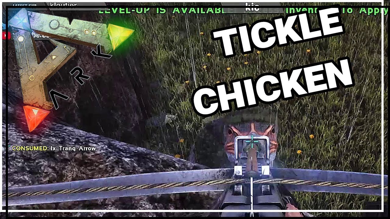 ARK Survival Evolved retail single player gameplay -- Tickle chicken ...