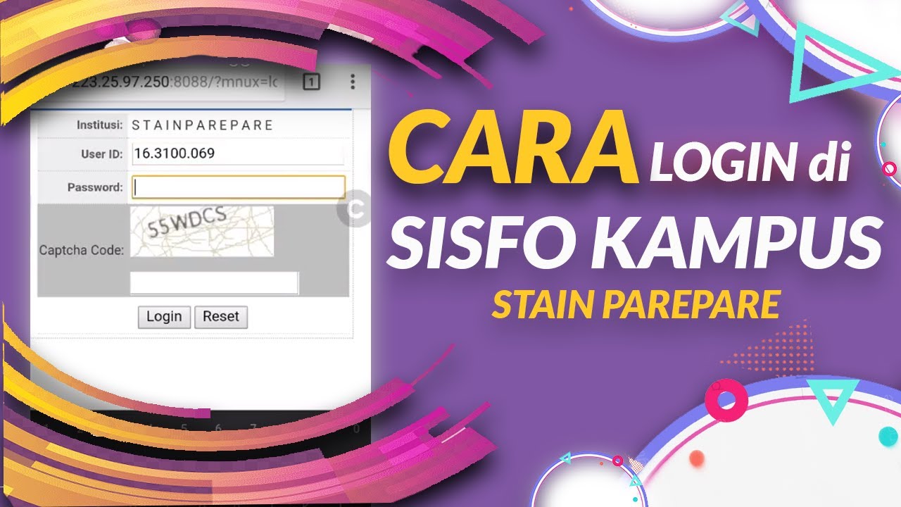 Cara login Sistim Informasi (SISFO) Kampus STAIN Parepare Menggunakan ...
