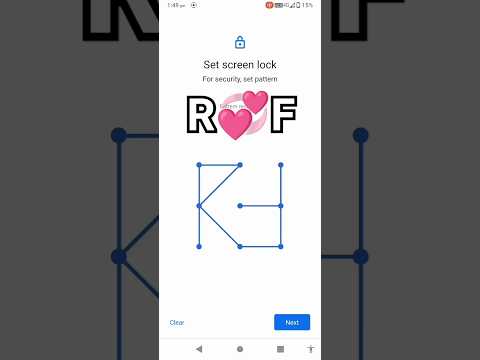 R💞F Name Lover's New Style Pattern Lock 🔒🔒 #shorts #short #youtubeshort #viralvideos #impossible