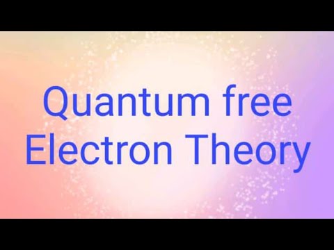 Quantum free electron theory!Merits and Demerits!sommerfeld theory - YouTube