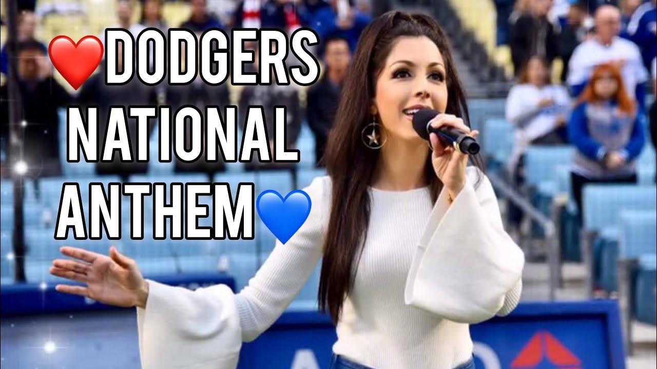 Dodgers National Anthem (Dodgers vs Nationals) - Roxy Darr - YouTube