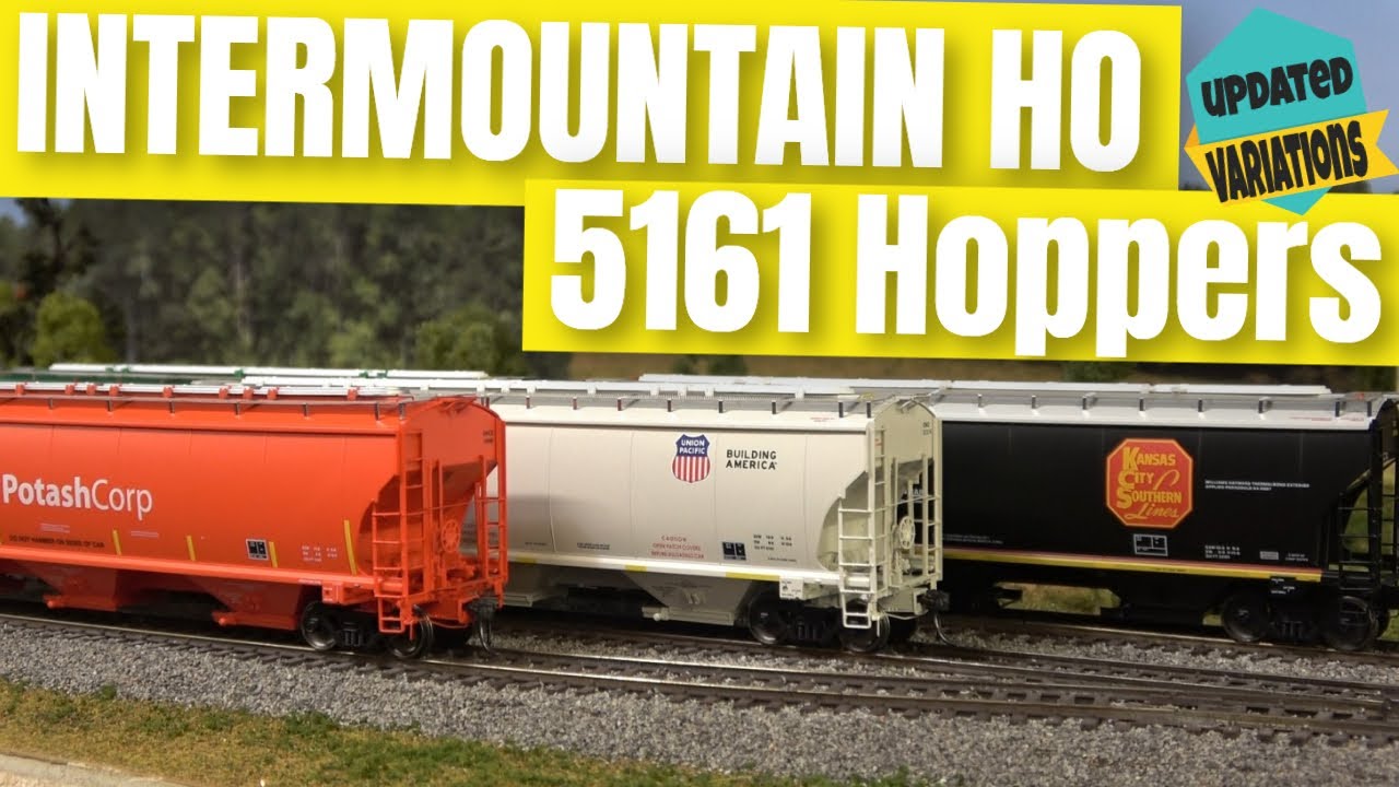 Review: Intermountain HO 5161 Covered Hoppers | Walkway Upgrades, UP ...