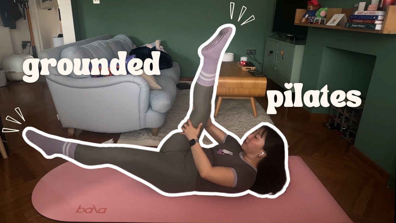 20 min fiery (quite literally) grounded pilates | vicdoespilates - YouTube