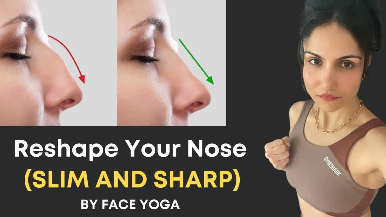Face Yoga To Reshape & Sharp Nose 👃| Reduce Nose Fat at Home - YouTube
