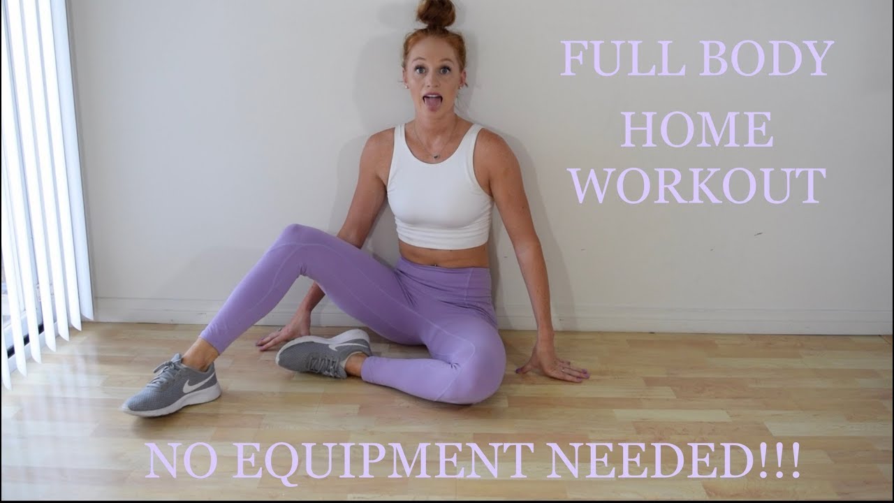 FULL BODY AT HOME WORKOUT | NO EQUIPMENT NEEDED! - YouTube