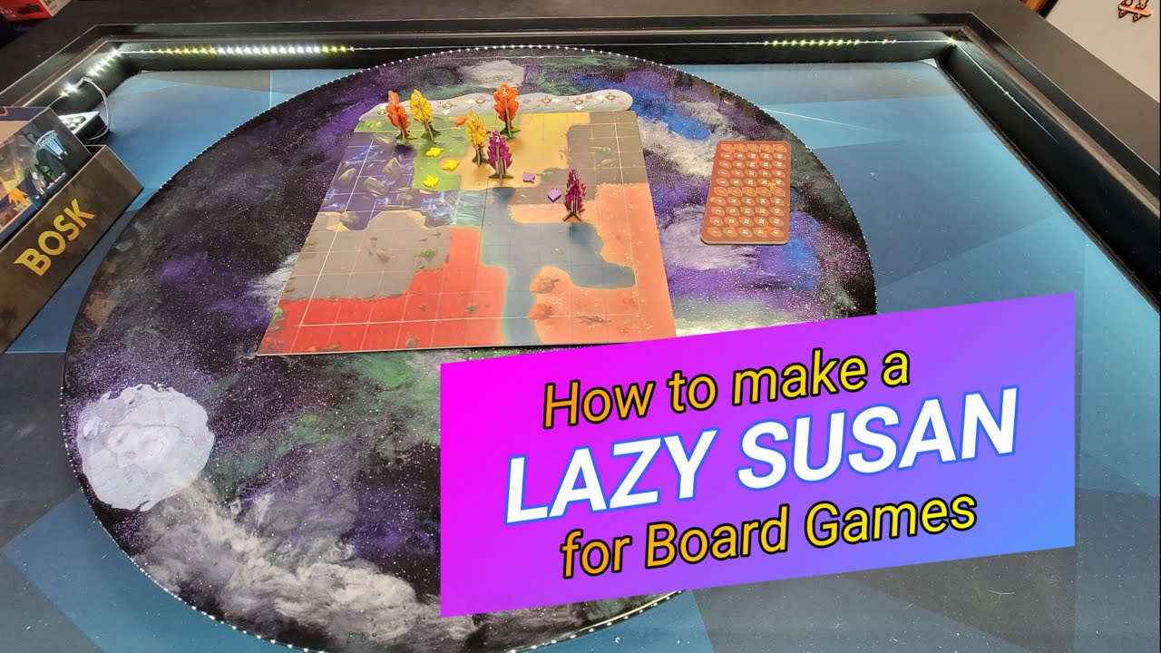Lazy Susan - Board Game Table - Galaxy Resin - YouTube