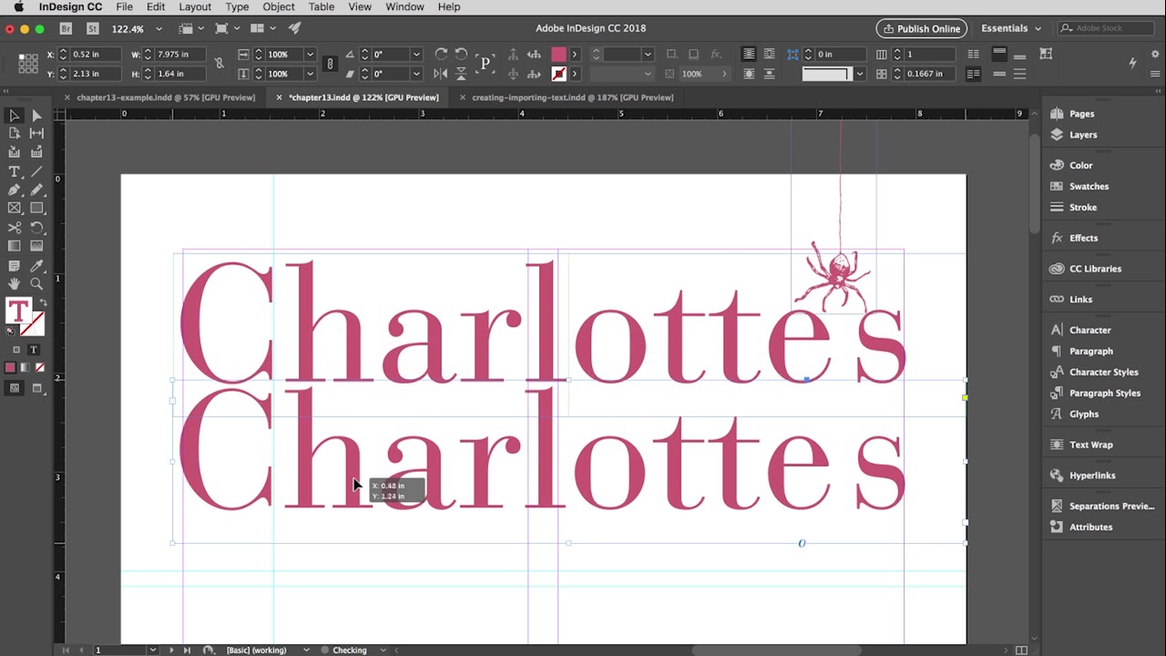 Adobe InDesign | Creating, Importing and Styling Text - YouTube