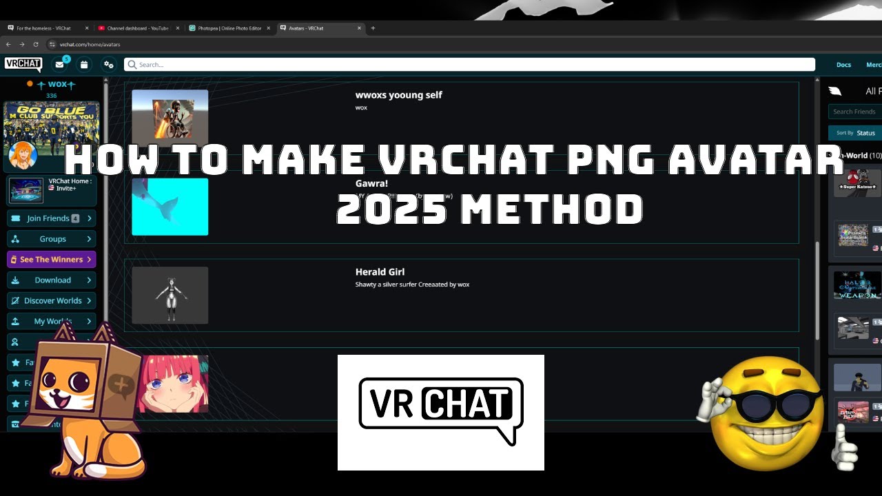 How too make a png avatar in VRChat! - YouTube