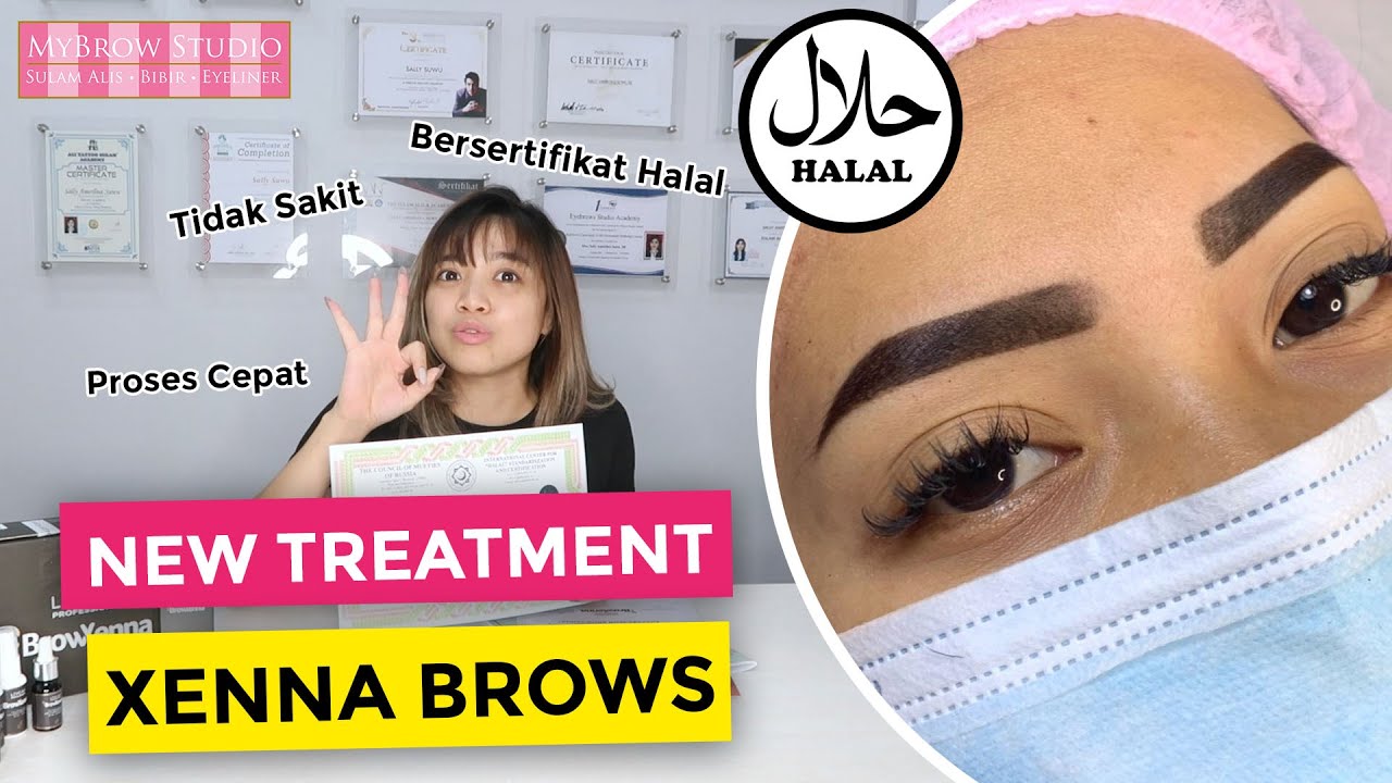 SULAM ALIS HALAL "HENNA BROWS" Tidak Sakit & Bertahan berapa lama ...
