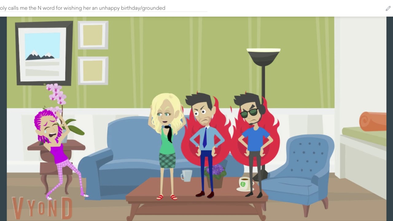 Violy calls me the N word for wishing her an unhappy birthday/grounded ...