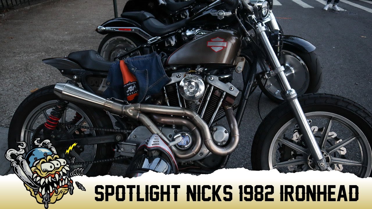 Spotlight - Nick Paris' 1982 Ironhead Tracker in Brooklyn - YouTube