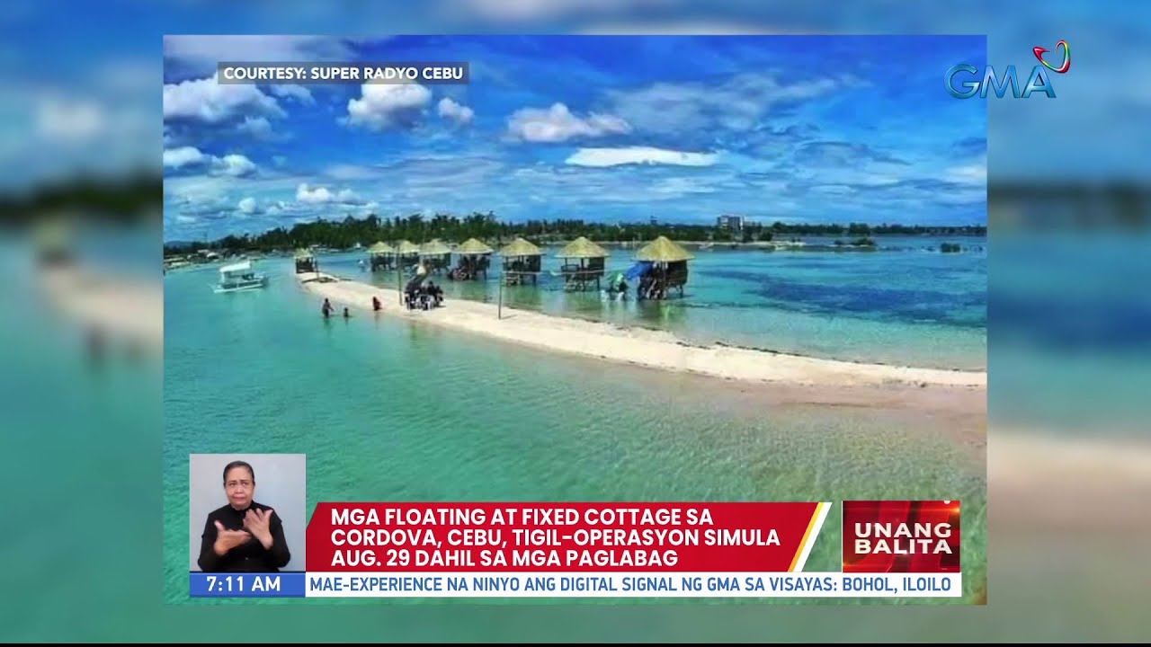 Mga floating at fixed cottage sa Cordova, Cebu, tigil-operasyon simula ...