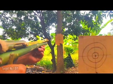 Make a dart gun from bamboo | DIY Slingshot - YouTube