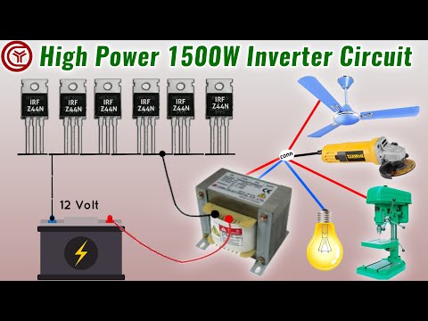 how to make powerful inverter 12v to 220v