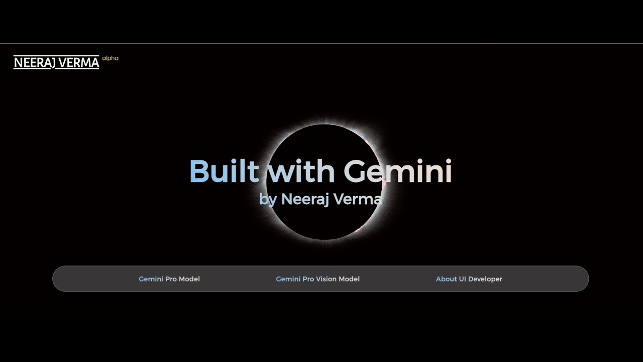 Chatbot using Gemini Pro and Gemini Pro Vision API Integration - YouTube