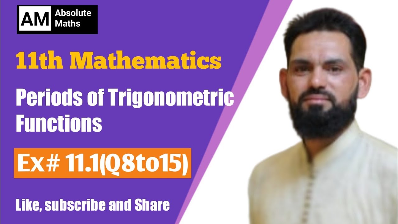 Periodic function class 11th math|Periodic functions|Exercise 11.1 ...