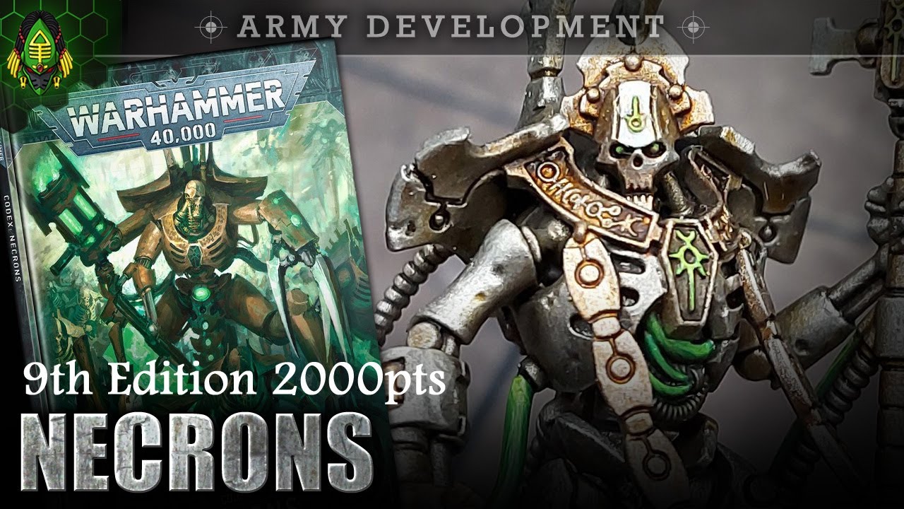 Army Development NECRONS 9th Edition 2000pts - YouTube
