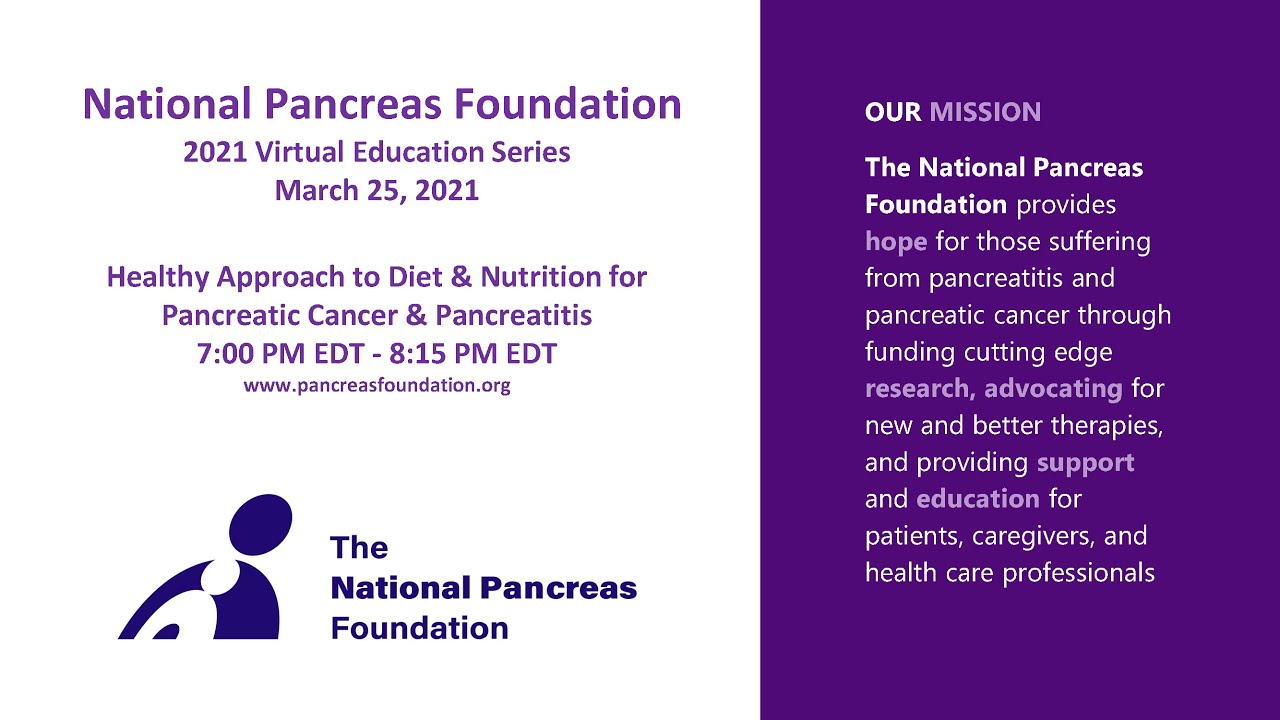 Healthy Approach to Diet & Nutrition for Pancreatic Cancer ...