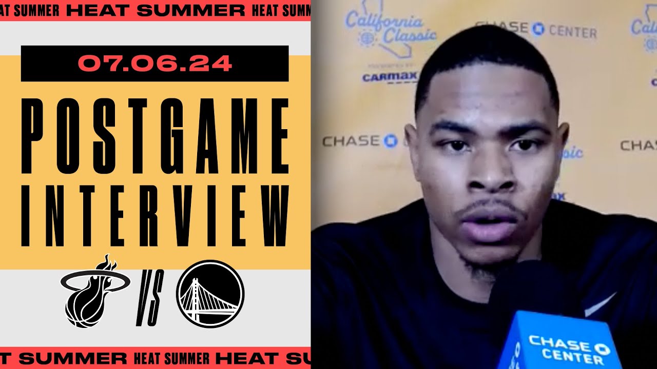 Keshad Johnson Postgame Interview | Miami HEAT vs. Golden State ...