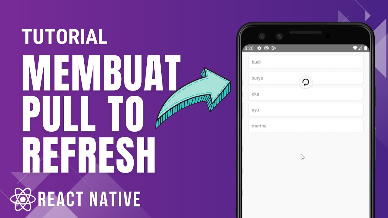 Membuat Pull To Refresh React Native YouTube Membuat Pull To Refresh React Native YouTube