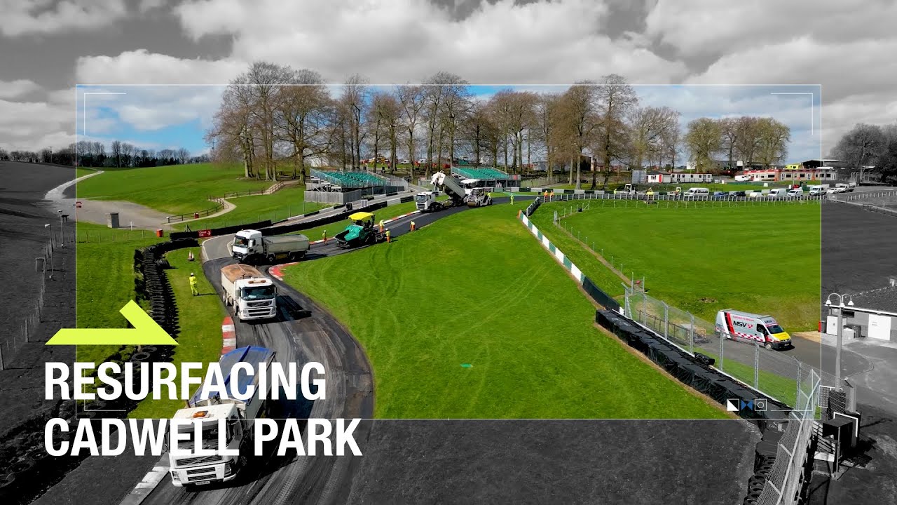 Cadwell Park Resurfacing - Mountain Section - YouTube