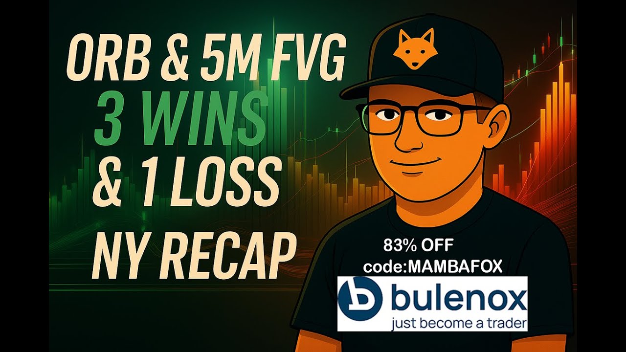 NY Recap | 3 Wins 1 Loss | ORB & 5M FVG Scalping ES & NQ (August 27 ...