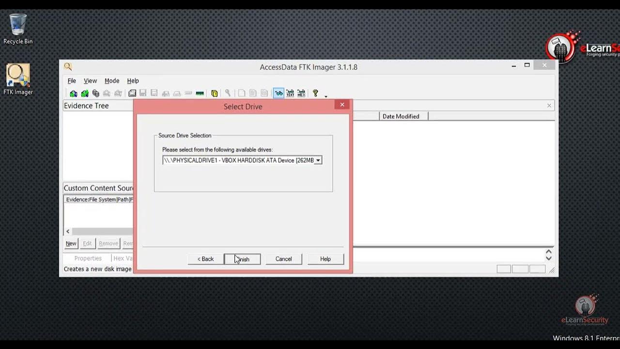 eDFP V1 course Introduction & Acquisition Adding Evidence To The FTK Imager - YouTube