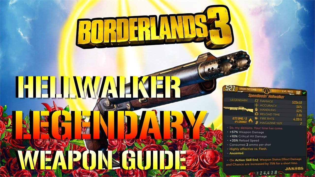 Borderlands 3: Hellwalker | Legendary Shotgun Guide (The DOOM Shotgun!) - YouTube