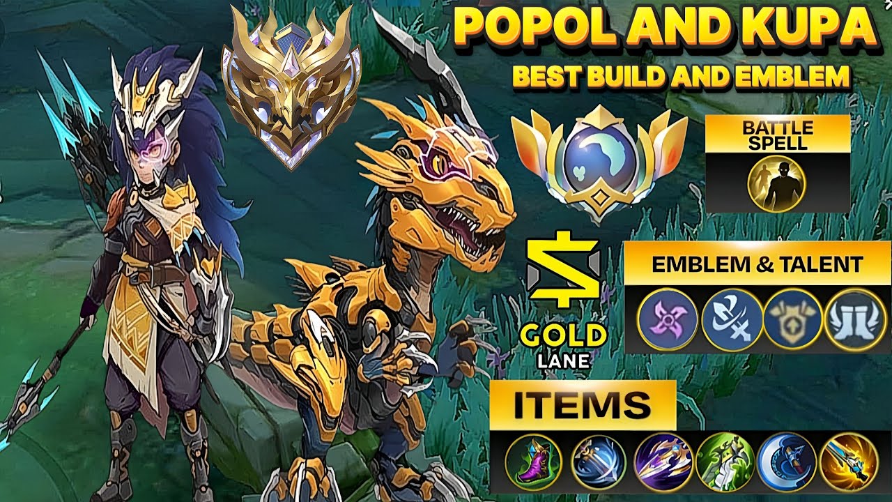 POPOL AND KUPA BEST BUILD 2025 GOLD LANE | POPOL AND KUPA BUILD MLBB ...