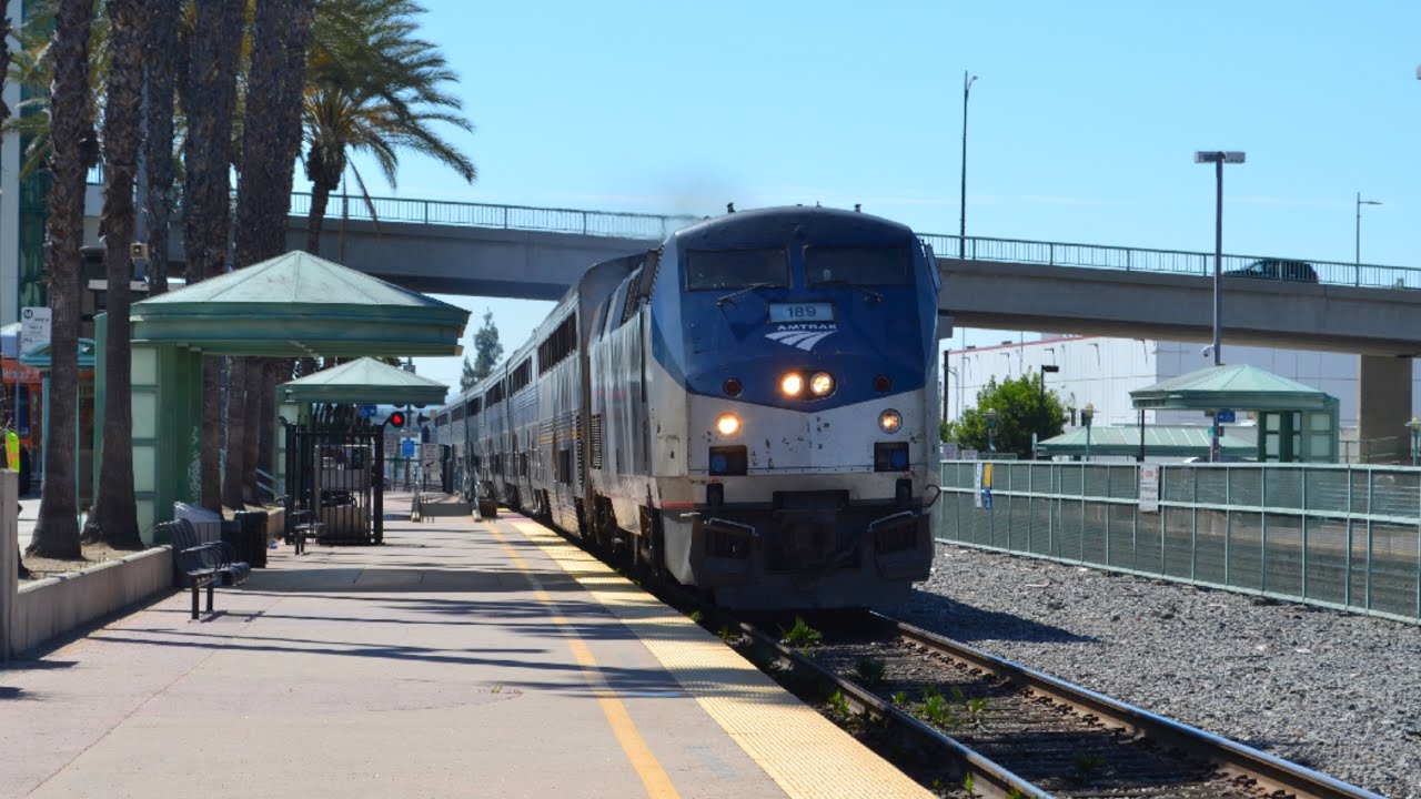 Railfanning Burbank Downtown 7/8/25| Featuring P42 189, Coast Starlight ...